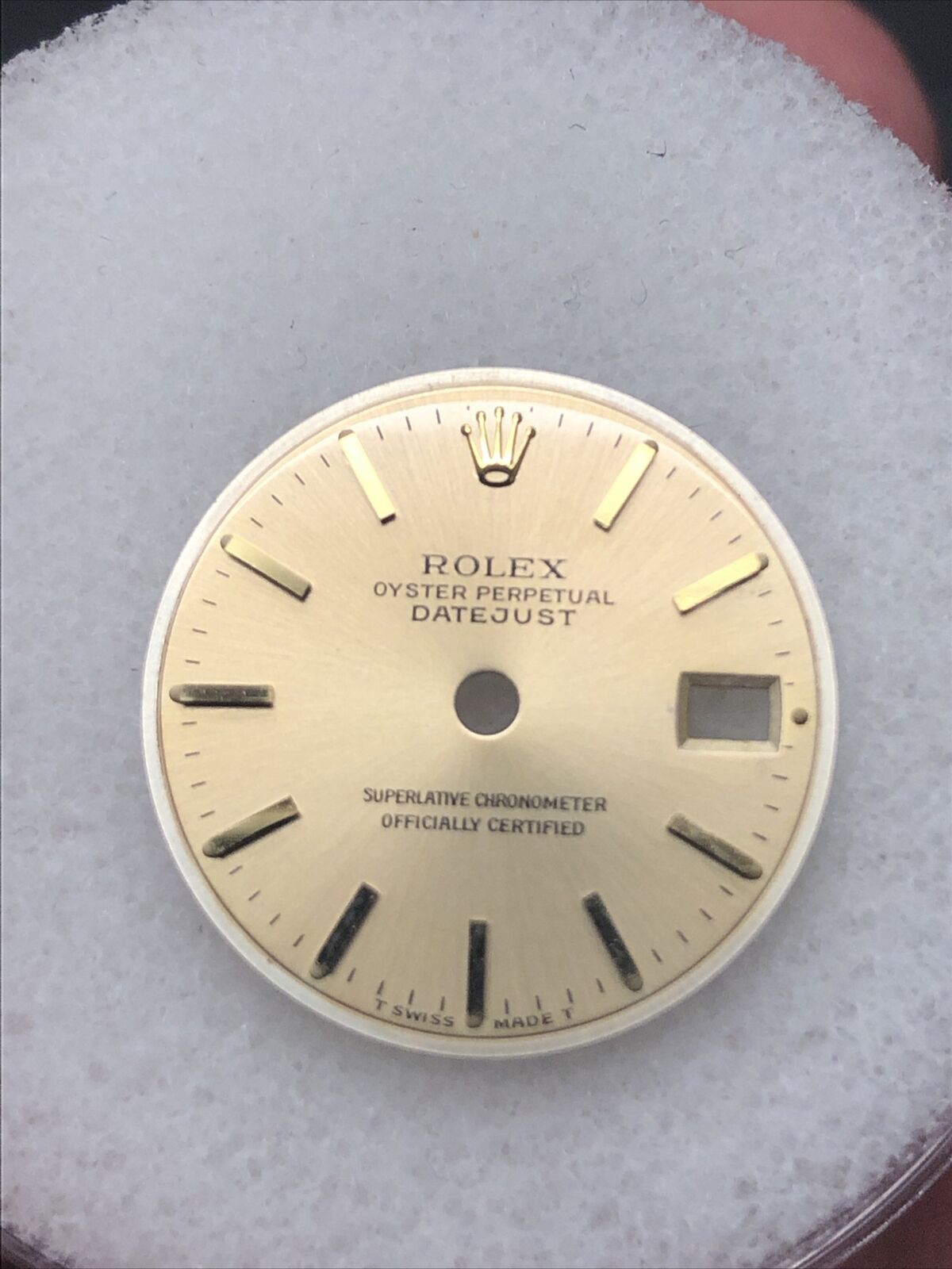 Original Rolex Lady Datejust Champagne Stick Hour Marker Dial Part-691